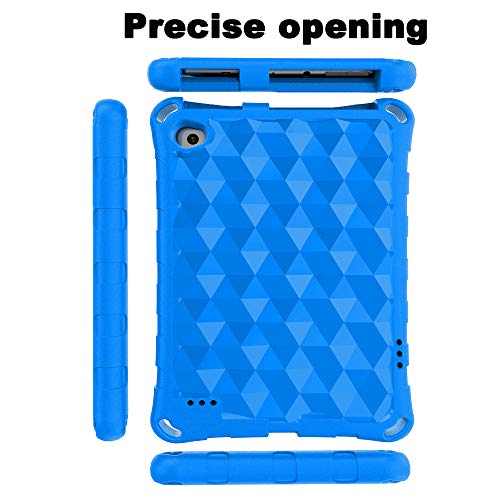Fire 7 Tablet Case for Kids,Not Compatible with 2022 New, OQDDQO Extra Thick Protective Layer Double-Layer Shockproof in Four Corners Compatible with 9/7/5th Generation 2019/2017/2015 Release (Blue)
