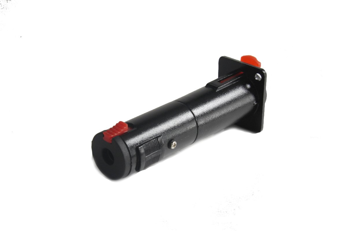 Black Solderless 1/4" Locking Jack TS and TRS for Pedalboards