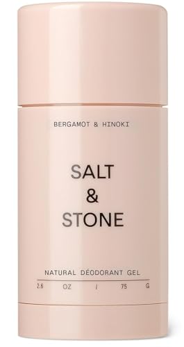 SALT & STONE Sensitive Skin Deodorant | Natural Deodorant Gel for Women and Men, Aluminum Free, Baking Soda Free, Vegan | Bergamot & Eucalyptus (2.6 oz)