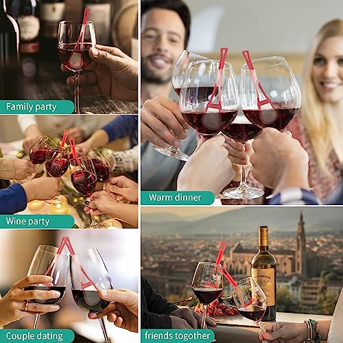 8-Packs Wine Wand Filter, Wands Wine Purifier Sticks, Remove Wine Sulfites and Histamines, Reduces Headaches Nausea & Wine Allergies, Purify Wines Without Changing the Natural Taste & Pure