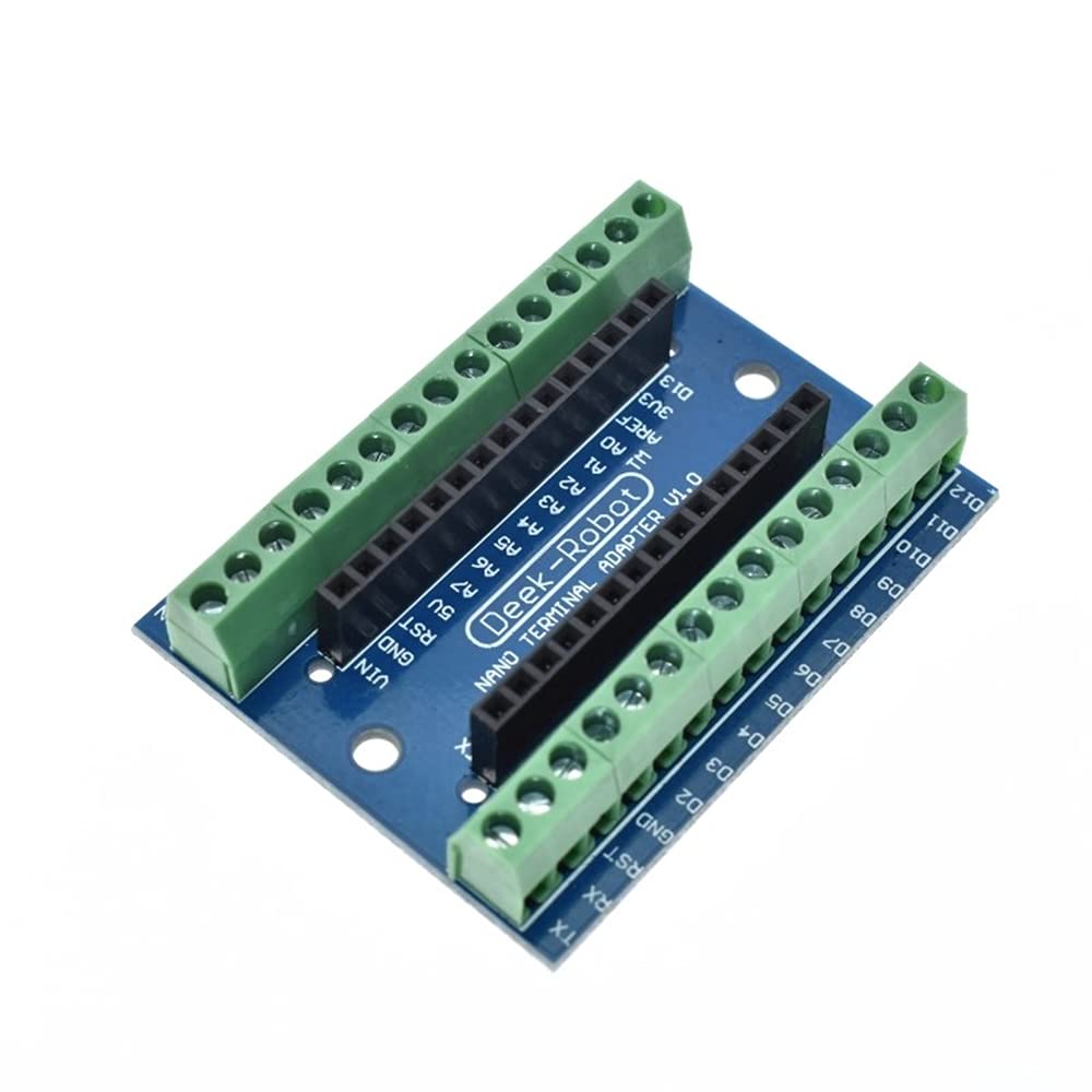 5pcs Nano Screw Terminal Adapter Shield Expansion Board Nano V3.0 AVR ATMEGA328P-AU Module for Arduino