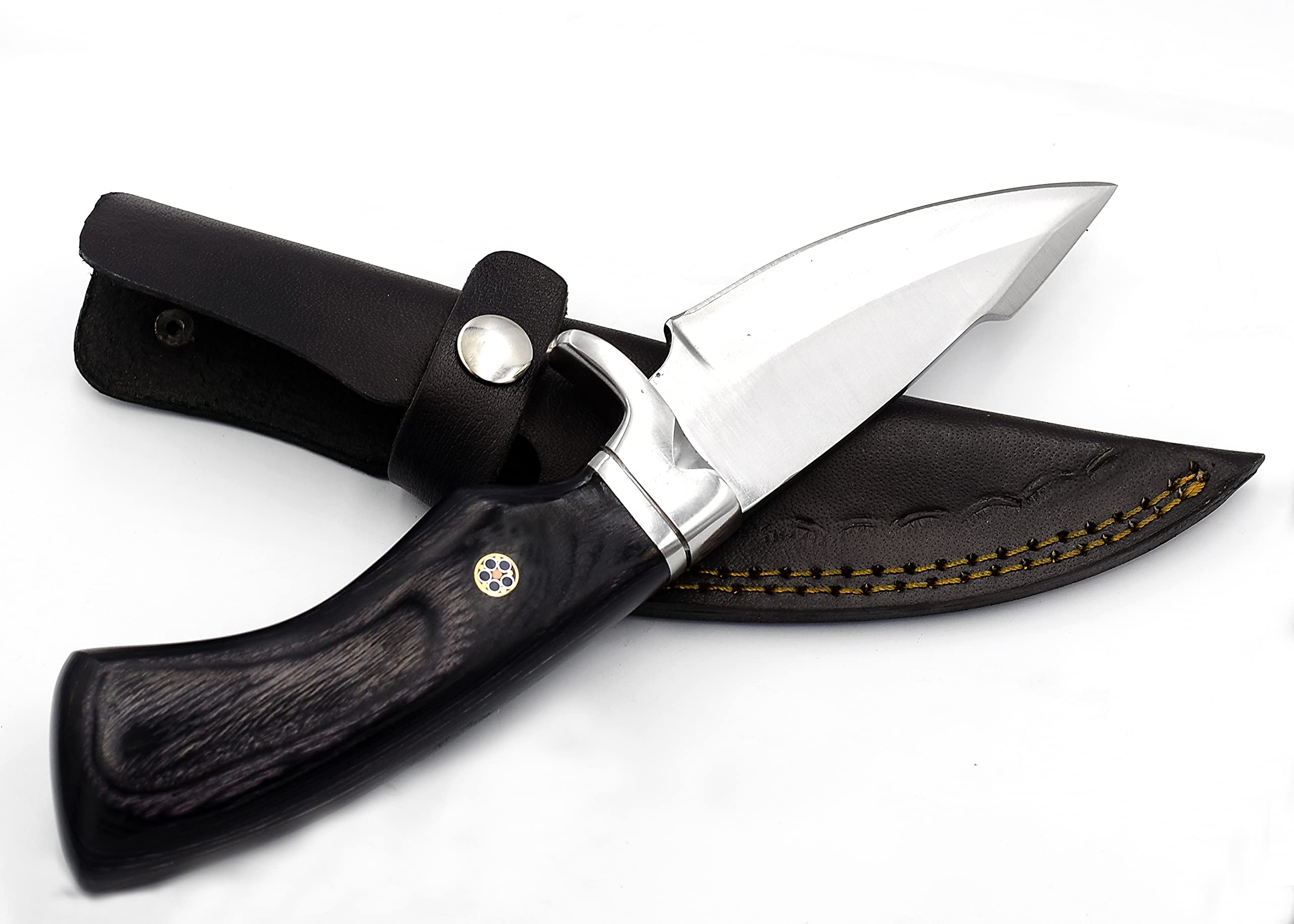 8" Handmade Fixed Blade Hunting Knives, Bushcraft EDC Survival and Camping Knife For Men With Sheath.