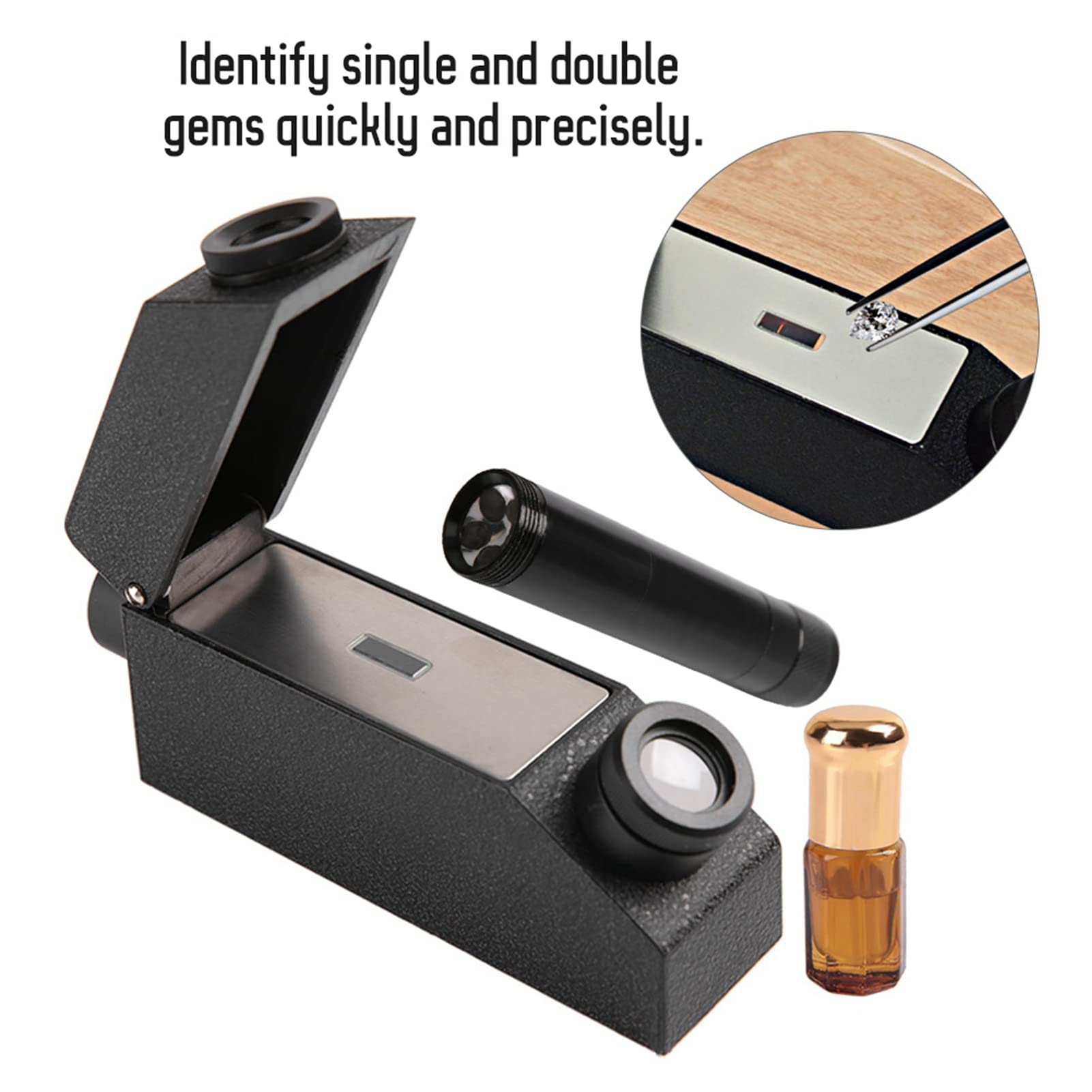 Redxiao 【???????????????????? ???????????????????????? ???????????????????????? ????????????????????】 Jewelry Refractometer, RHG181 1.30-1.81 Professional Portable Gemological