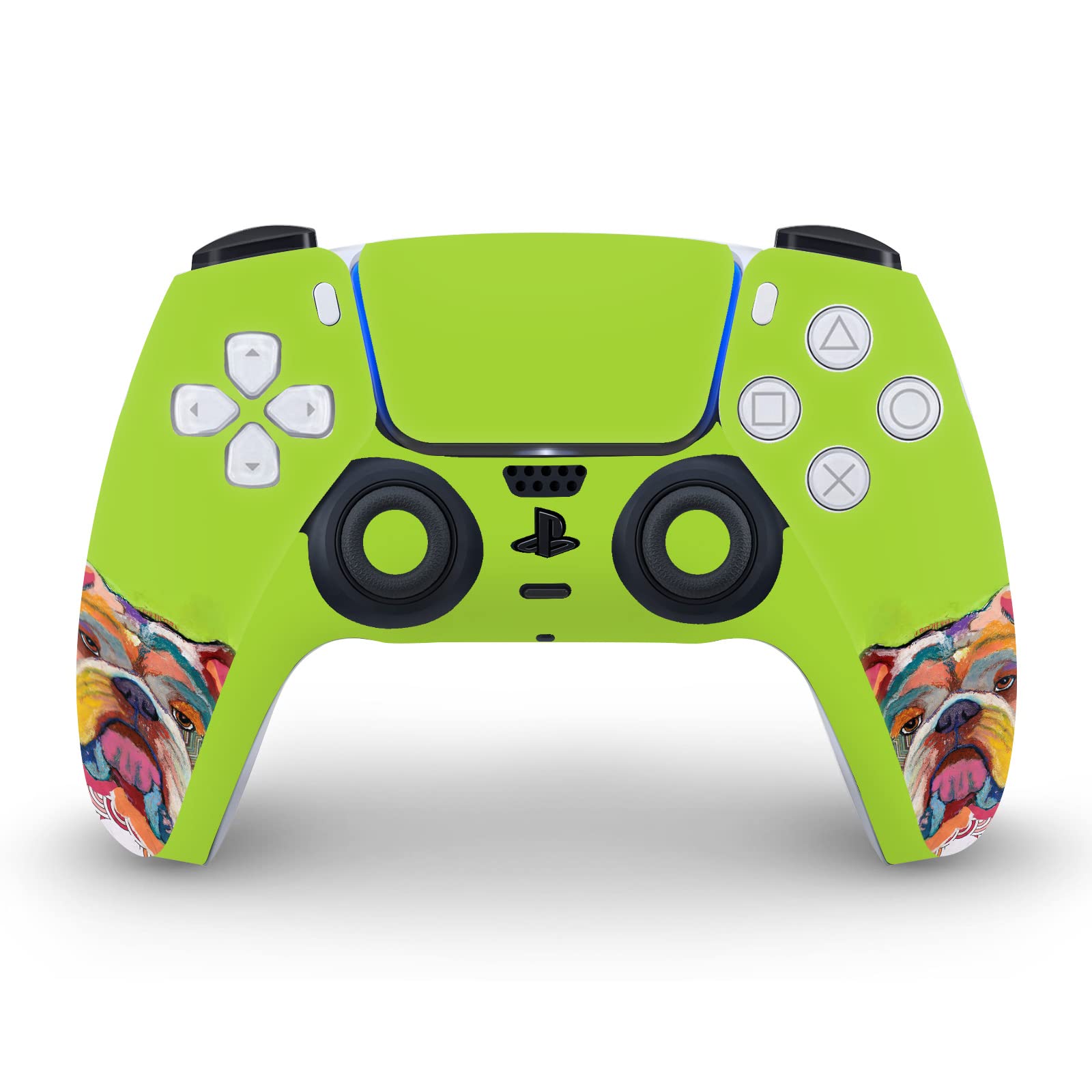 Head Case Designs Officially Licensed Michel Keck Bulldog Art Mix Vinyl Faceplate Sticker Gaming Skin Decal Compatible With Sony PlayStation 5 PS5 Digital Edition Console and DualSense Controller