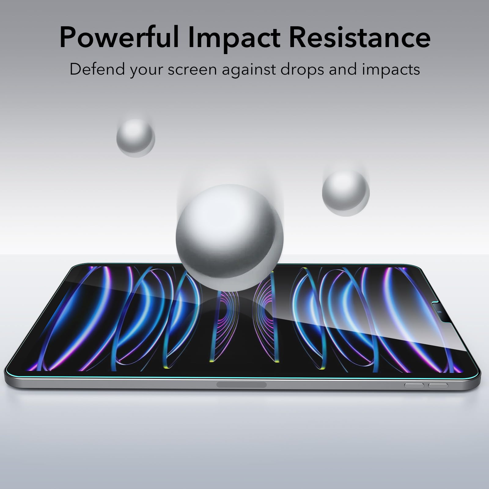 ESR 2 Pack Screen Protector for iPad Air 5th/4th Generation (2022/2020),iPad Pro 11 Inch (2022/2021/2020/2018) Screen Protector, Tempered-Glass Film with Alignment Frame, Anti-Scratch, HD Clarity
