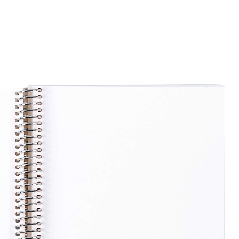 8.5" x 11" Spiral Bound Blank Sketchbook Notebook - Rainbow Heart. 160 Page Writing & Drawing Unlined Sketch Book. 80Lb Thick Mohawk Paper. Stickers Included by Erin Condren.