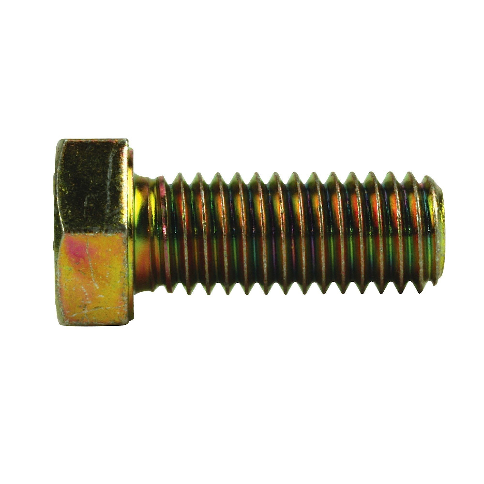 Crown Bolt 12390 7/16 Inch-14 x 2 Inch Yellow Zinc-Plated Coarse Thread Grade 8 Cap Screws, 15-Count