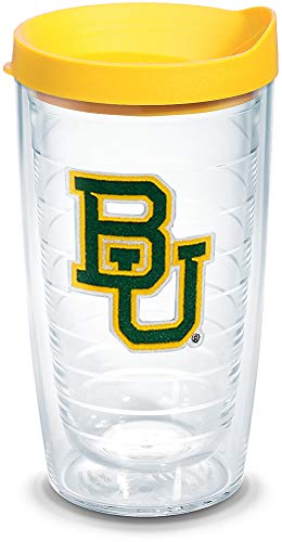 Tervis Made in USA Double Walled Baylor University Bears Insulated Tumbler Cup Keeps Drinks Cold & Hot, 16oz, Emblem