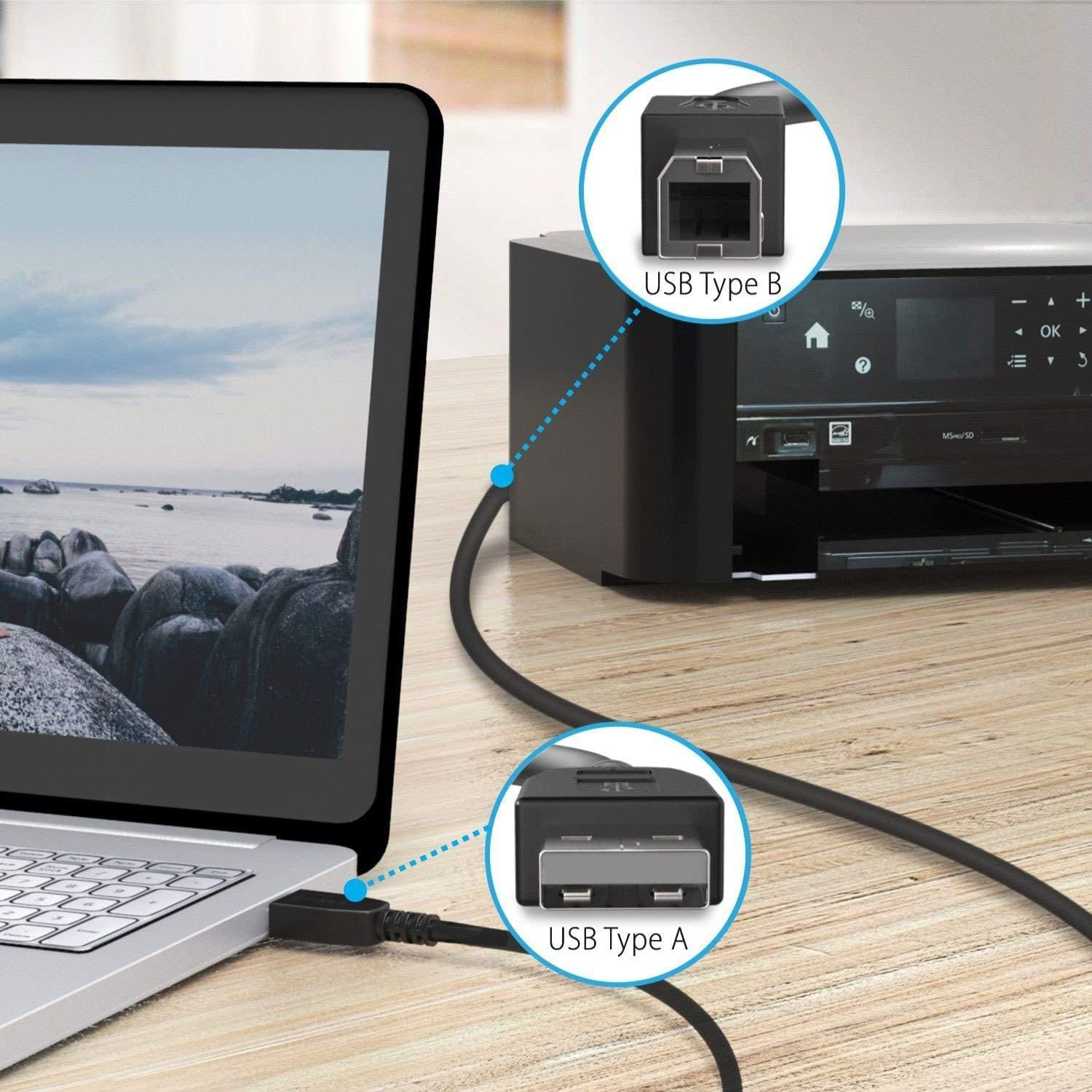 USB Cable for Fujitsu SCANSNAP iX500