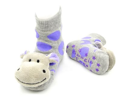 Piero Liventi Happy Hippo Boogie Toes Rattle Sock, 1 Pair (0-1Y)
