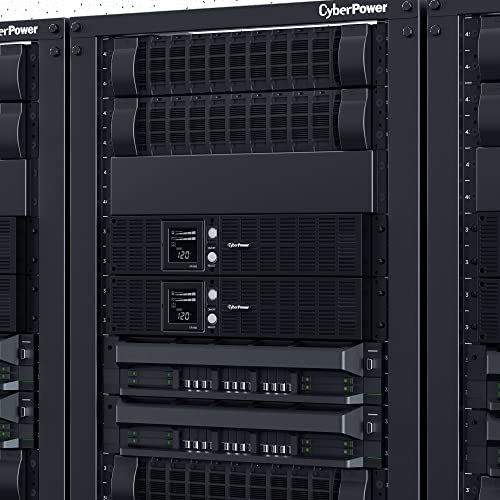 CyberPower OR1500LCDRT2U Smart App LCD UPS System, 1500VA/900W, 8 Outlets, AVR, 2U Rack/Tower