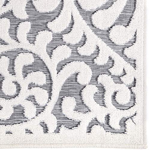 My Texas House by Orian Bluebonnets Area Rug, 5'2" x 7'6", Natural/Gray