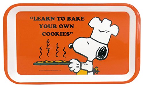 Ken Onishi Peanuts Snoopy Melamine Tray (S) Orange PY-900 10.0 x 6.1 inches (256 x 155 mm)