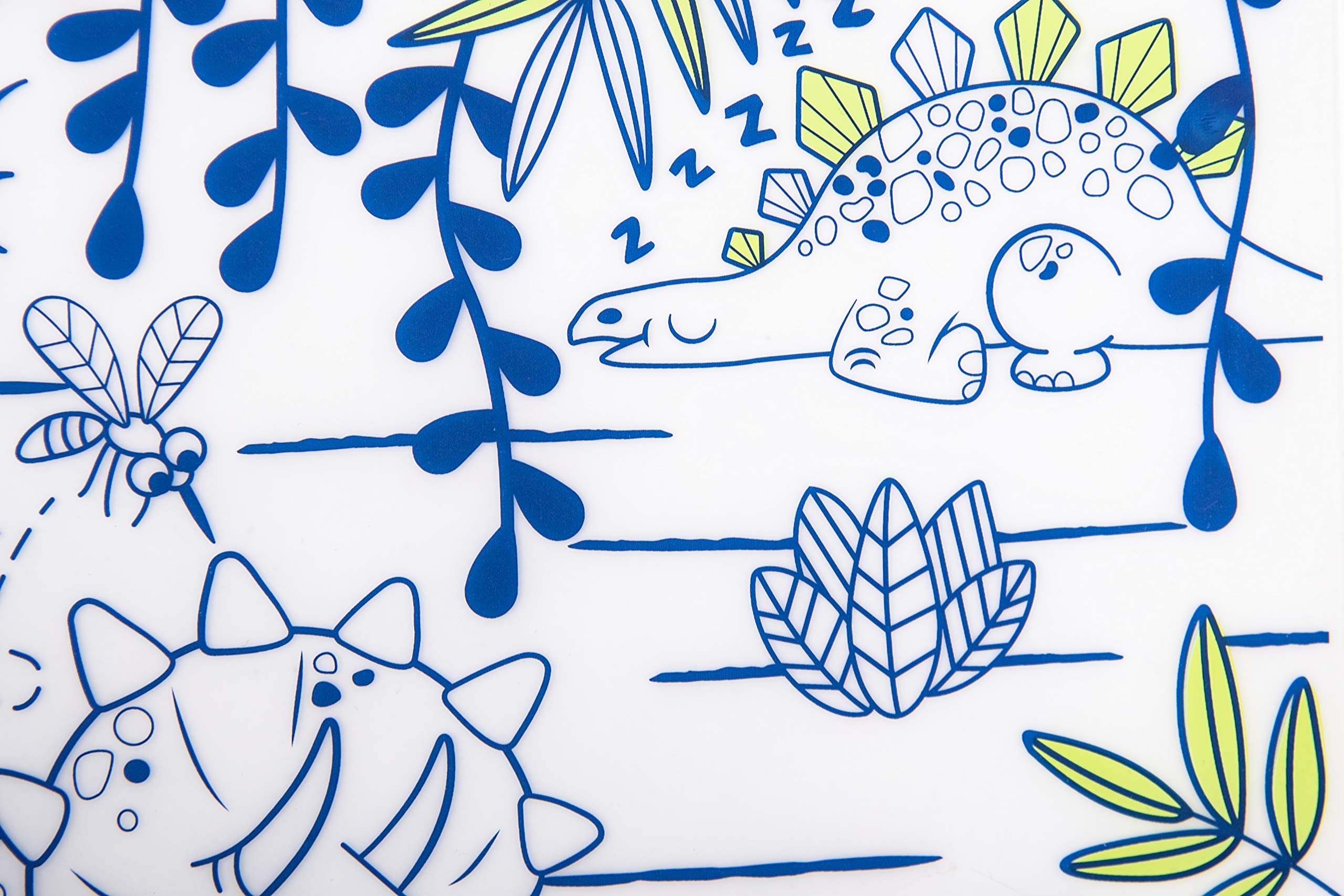 modern-twist 10 x 14" Reusable, Waterproof Coloring Mark-Mat Sheet for Kids, 100% Food-Grade Silicone, Pack of 1, Dino Maze