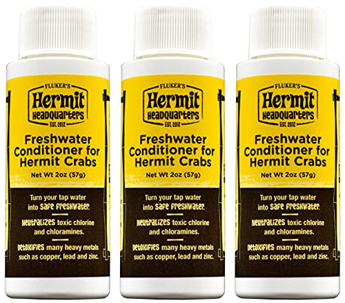 Fluker's Freshwater Conditioner for Hermit Crabs, 2-Ounce (3 Pack)