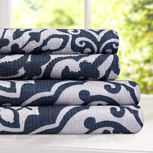Twin Sheets - Breathable Luxury Sheets with Full Elastic & Secure Corner Straps Built In - 1800 Supreme Collection Extra Soft Deep Pocket Bedding Set, Sheet Set, Twin, Oasis