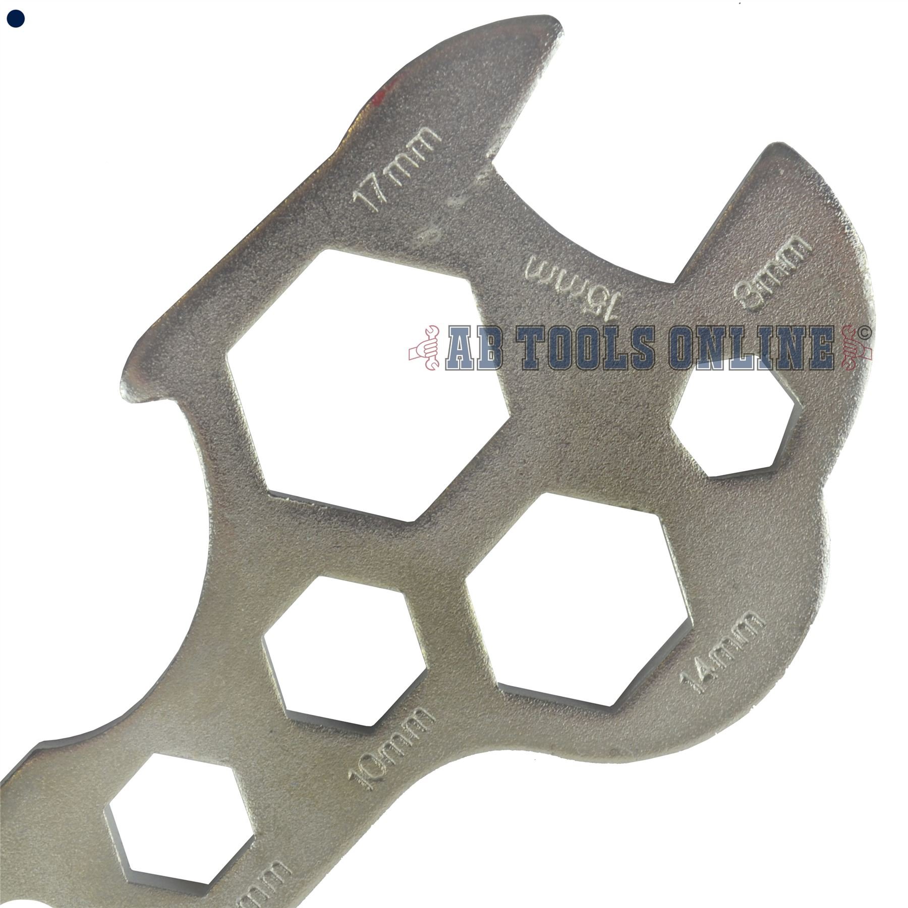 AB Tools-Silverline Multipurpose Bicycle/Bike Wrench Spanner SILY
