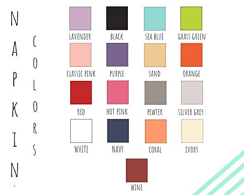 Weddingstar Personalized Printed Paper Napkins 3-Ply 50 Pack - Cocktail White