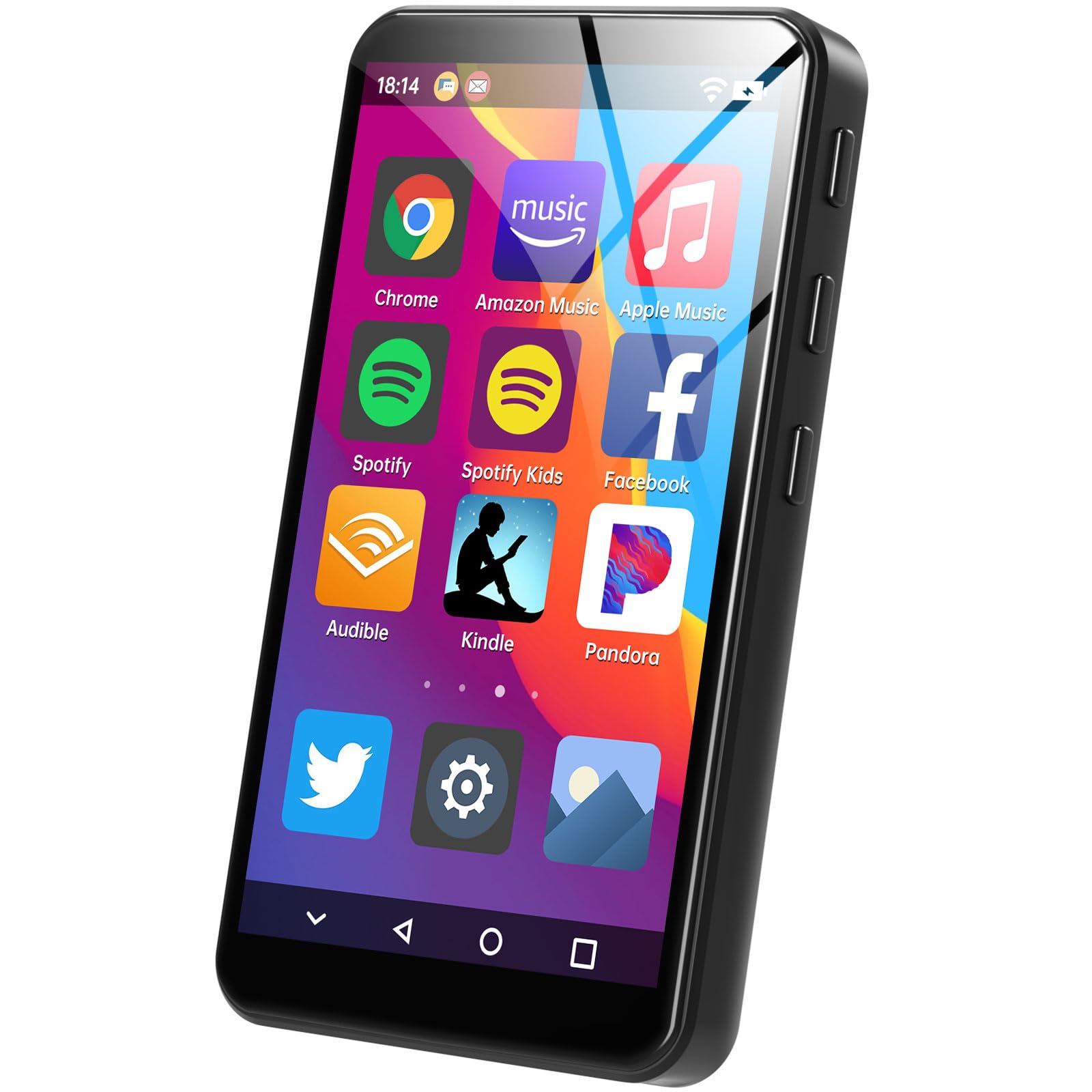 80GB MP3 Player with Bluetooth and WiFi,MP4 Player,Android 8.1 installable Software,4-inch Touch Screen,HiFi Music Player with Speaker