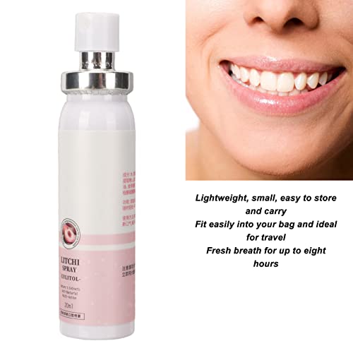 5Pcs Oral Spray Mouth, Portable Breath Freshener Peach Taste 20ml
