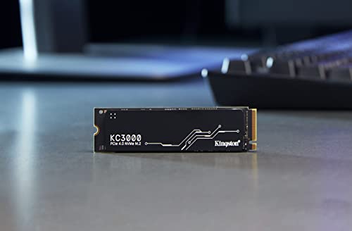 Kingston KC3000 PCIe 4.0 NVMe M.2 1024 GB SSD - High-Performance Storage for Desktop and Laptop PCs -SKC3000S/1024G