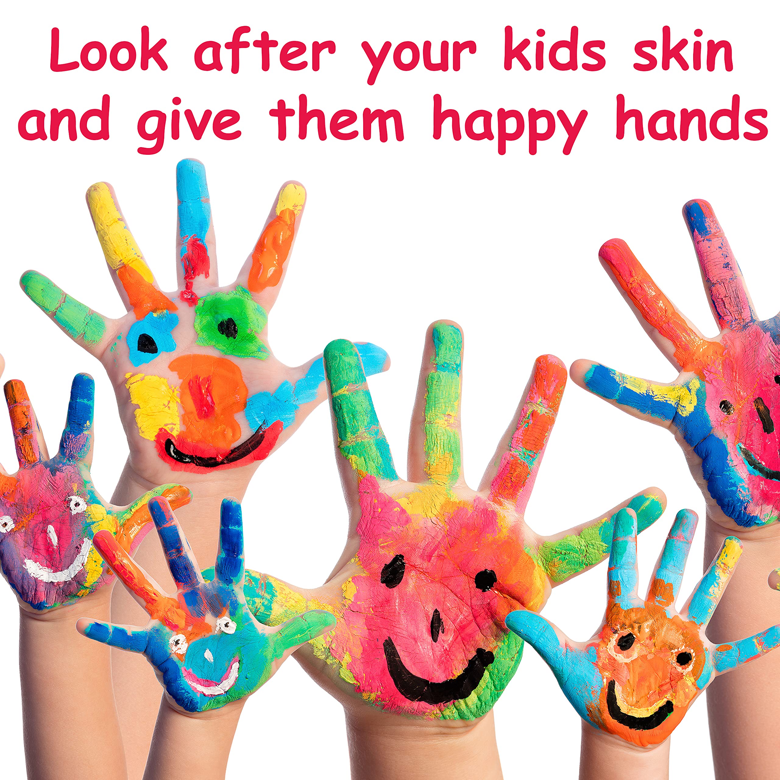 Bamboo Mittens for Eczema, Age 2-3 Kids, Dry Skin, Eczema Gloves, Overnight Moisturizing for Children, 3 Pairs