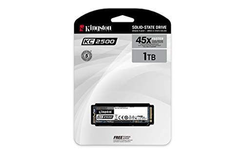 Kingston Skc2500M8/1000G - 1Tb Ssd Series Kc2500 M.2 Format 2280 Nvme High Speed and Self-Encryption AES 256 Bits