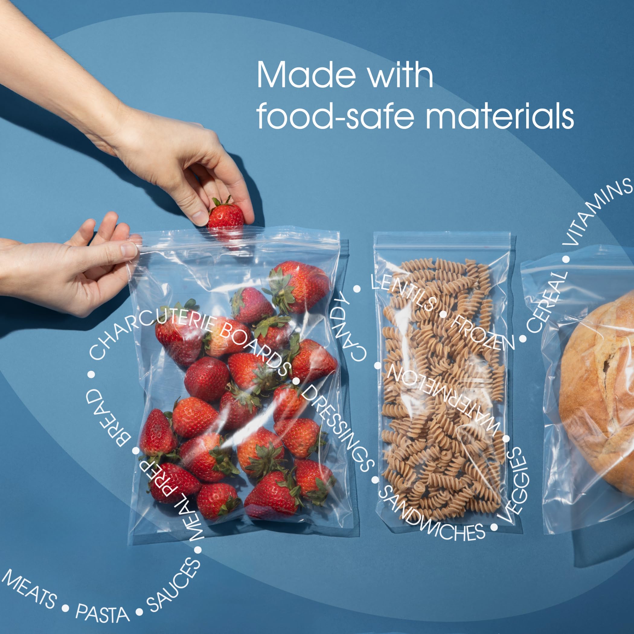 Spartan Industrial - 16β X 20β (100 Count) 2 Mil Clear Reclosable Zip Plastic Poly Bags with Resealable Lock Seal Zipper