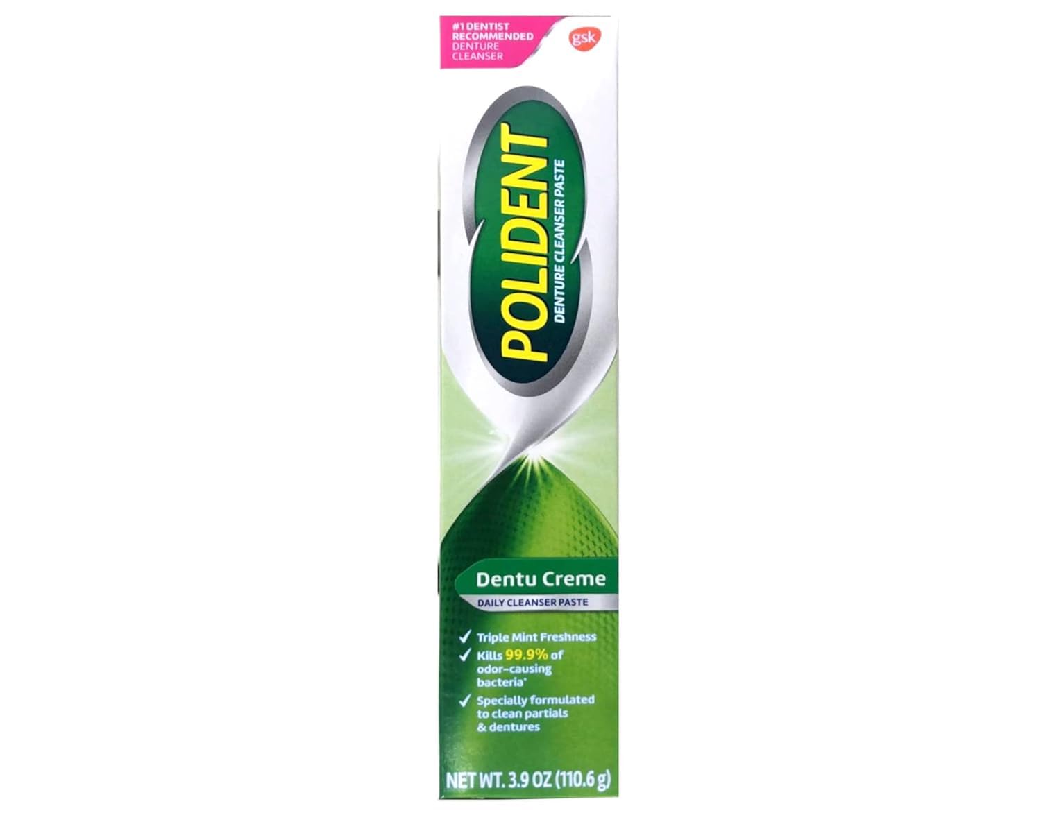 Polident Dentu-Creme Denture Cleaner - 3.9 oz, Pack of 5