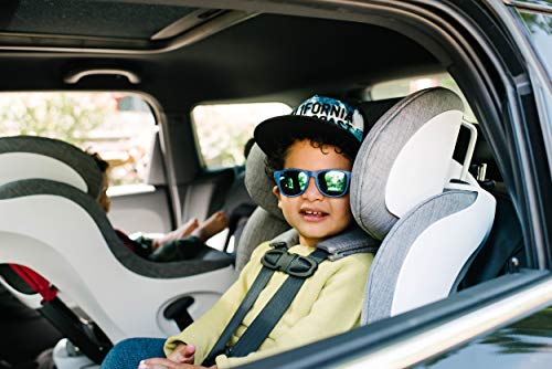 Clek Foonf Convertible Car Seat with Rigid LATCH system, Crumple Zone safety system, Adjustable Headrest, Reclining Design and Anti-Rebound Bar (Cloud)