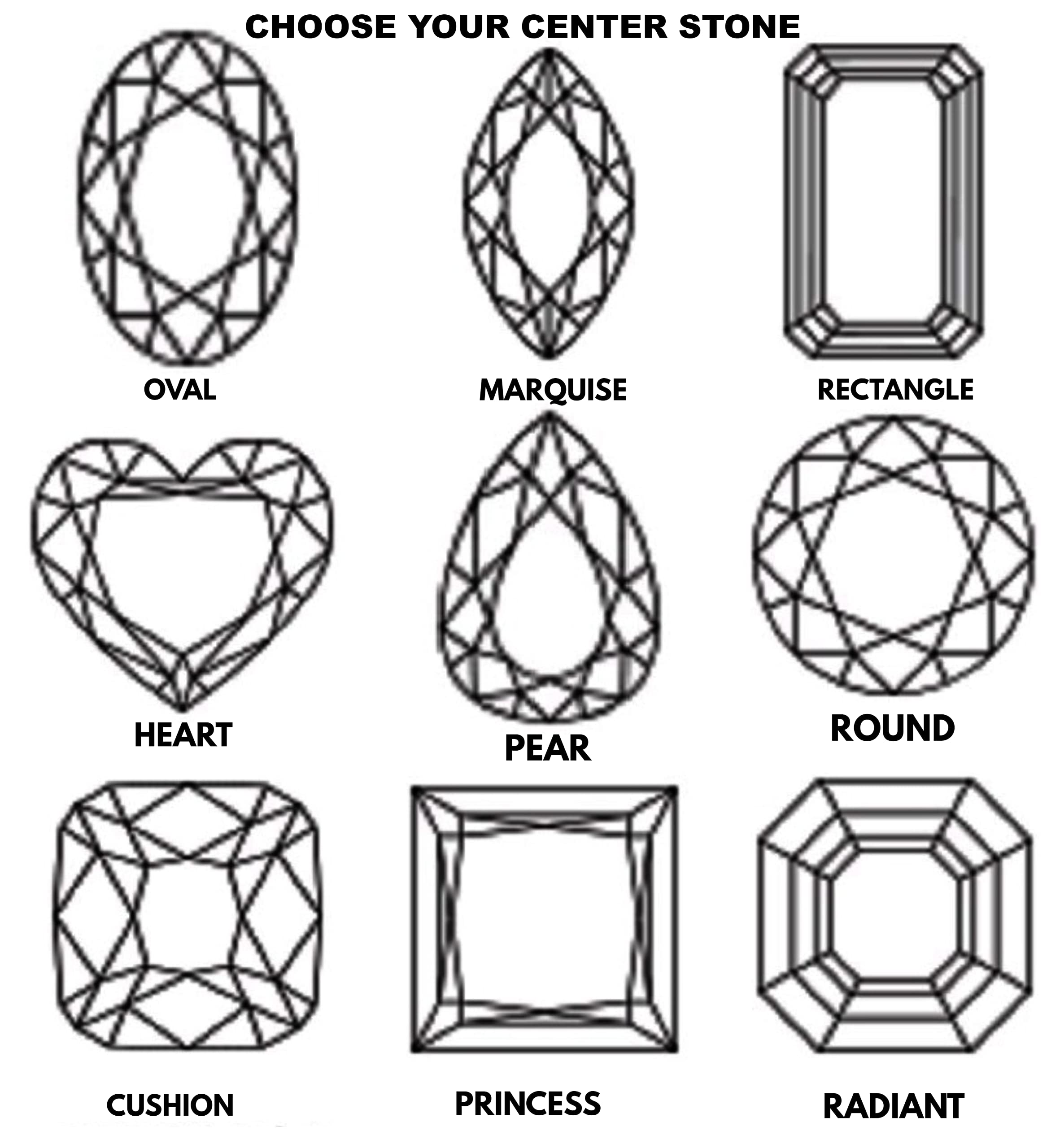 55Carat Choose Your Color Natural Gemstone Sterling Silver Promise Rings for Women Handmade Sizes 5 to 12
