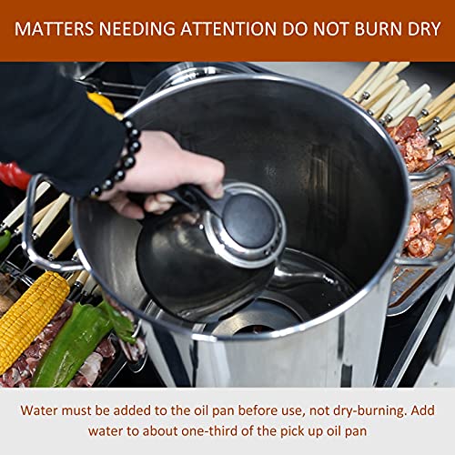 AIZYR Stainless Steel Charcoal Grill - Portable Smokeless Grill with BBQ Accessories Kit for Outdoor Cooking Camping Picnics,40 * 40cm