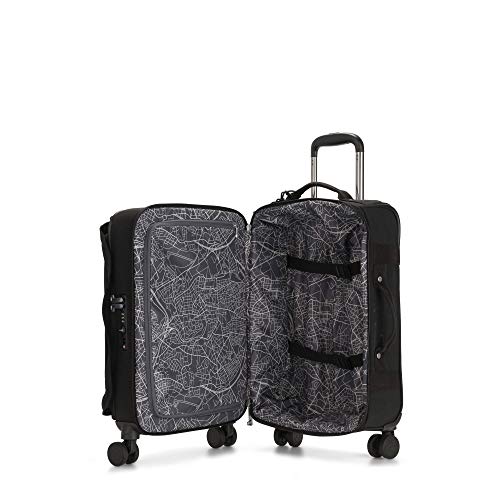 Kipling Women’s Spontaneous 31-inch Softside Spinner Wheel Luggage, Integrated TSA Accepted Lock, Black Noir, Carry-On 21