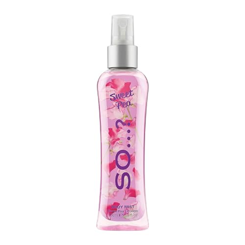 So…? Sweet Pea Body Mist - Floral Perfume for Women with Bergamot, Sweet Pea, Peony Notes - Ideal Gifts for Women - Body Spray for Women - 3.5 oz
