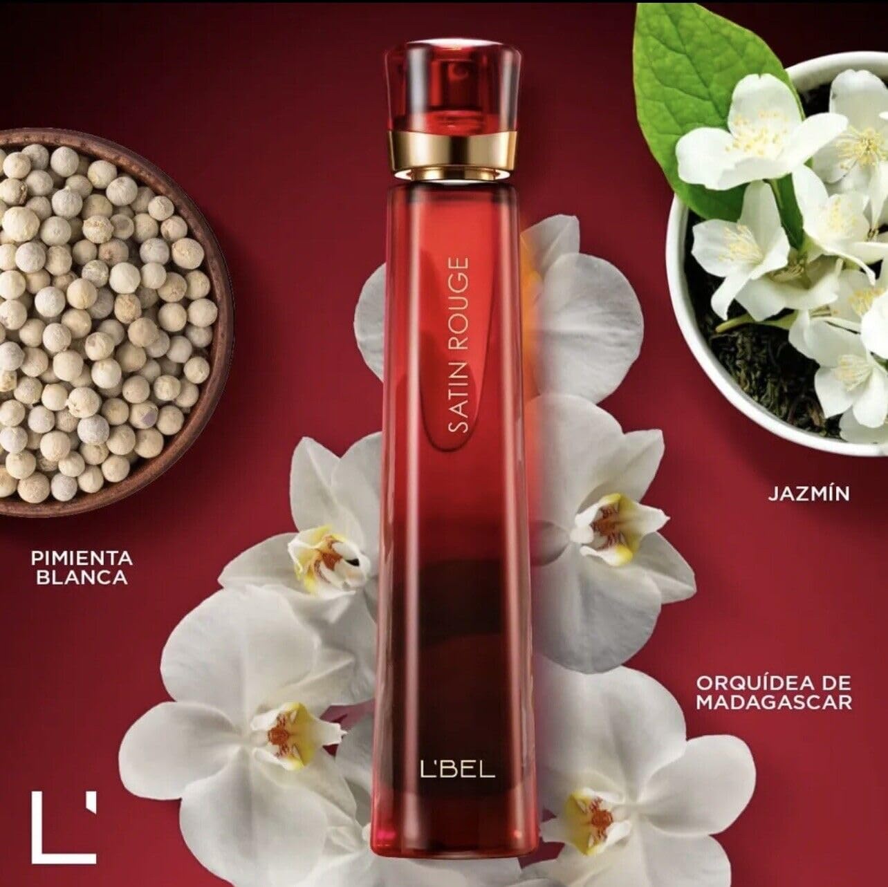 Made In Colombia Boutique L'bel SATIN ROUGE Eau de Parfum pour Femme - Perfume by L'BEL PARIS 1.7 Oz (1.7 Oz)