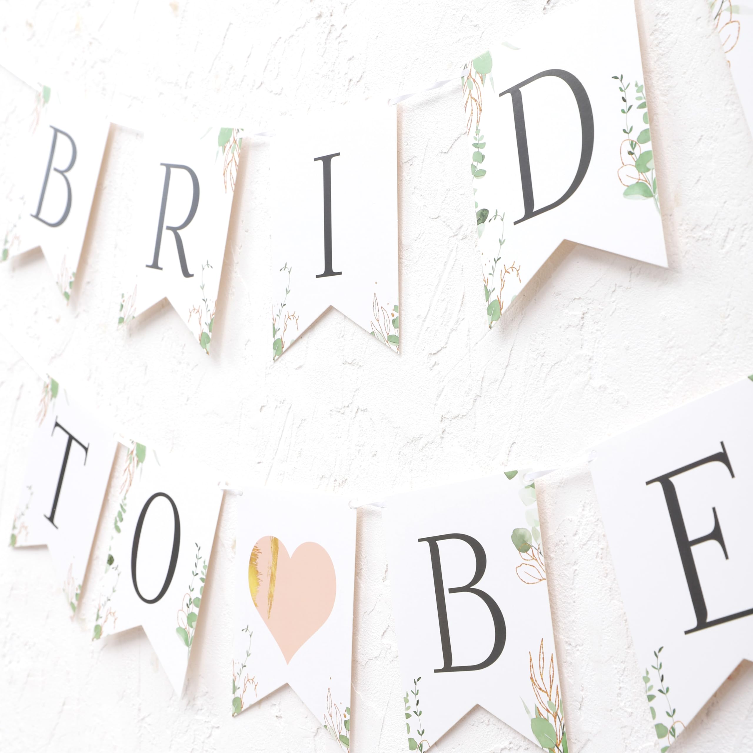 Bride To Be Banner - Bridal Shower Decoration,Greenery Bride To Be Banner,Bachelorette Party Banner,Engagement And Wedding Party Decorations,