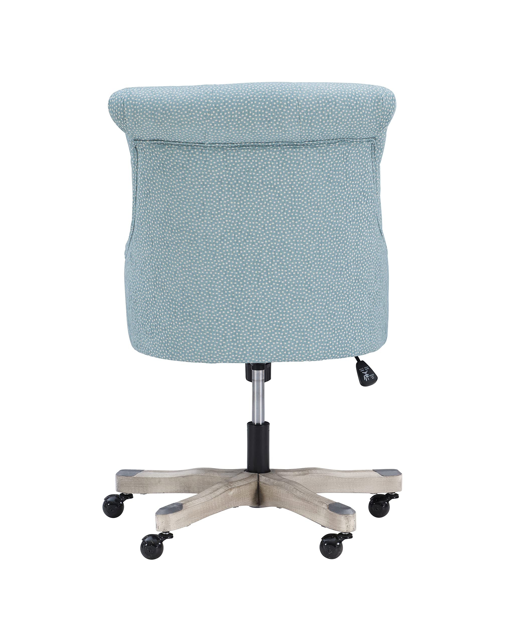 Linon Amzn0240 Talia Light Blue Office Chair, Gray