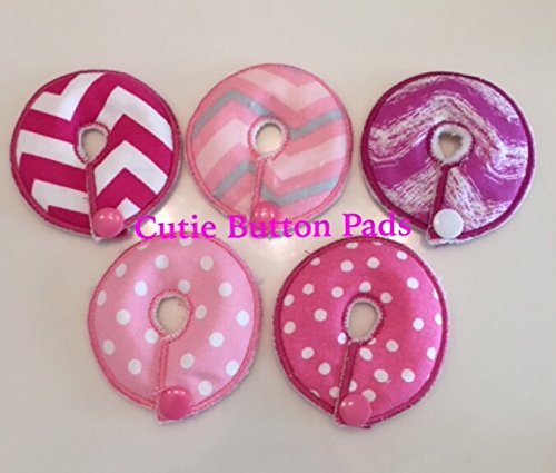 Cutie Button Pads G-tube 5 Pack Pads (Reusable Girls 2)
