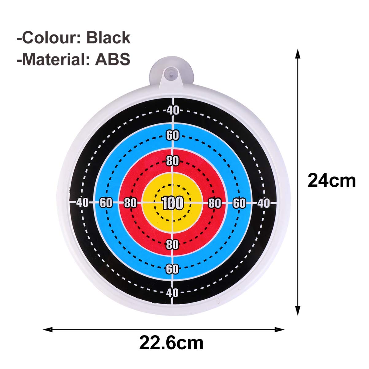 Abaodam Funny Archery Target for Kids Wall Hanging 24CM/ 10In Practical Plastic Target Bow Skill Target Games Target Ring Target for Indoor & Outdoor Toys Archery