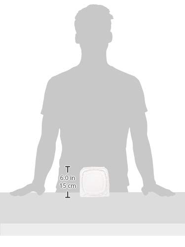 DART Container C53PST1-100 DART 5" Clear Hinged Plastic Food Take Out to-Go/Clamshell Container 100 Pack, 5 Inch