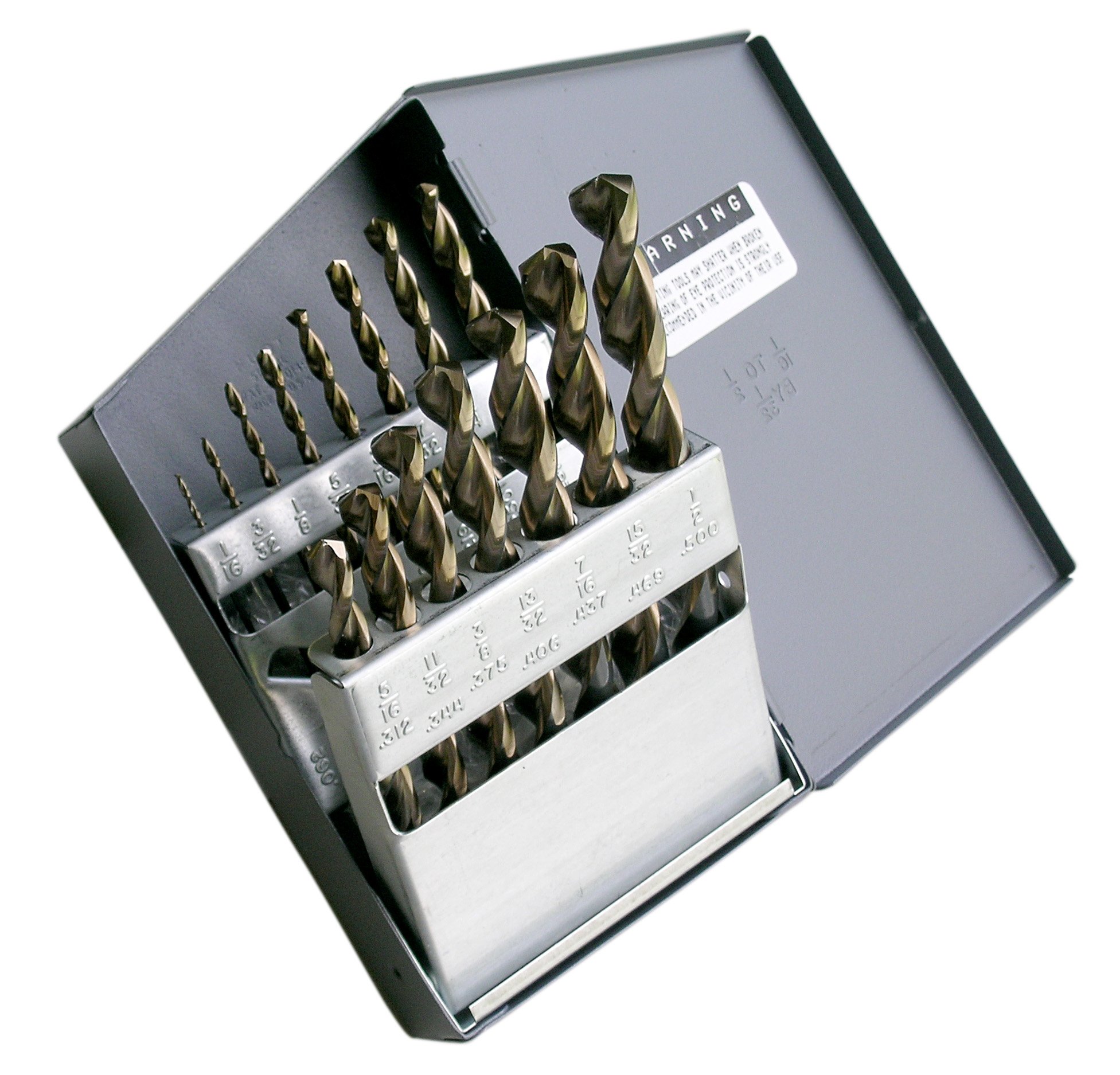 Cle-line Jobber Drill Set,15 pc,HSS C18620