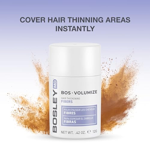 BosleyMD Strength Hair Thickening Fibers, Light Brown, 0.42 Ounce (Pack of 1)