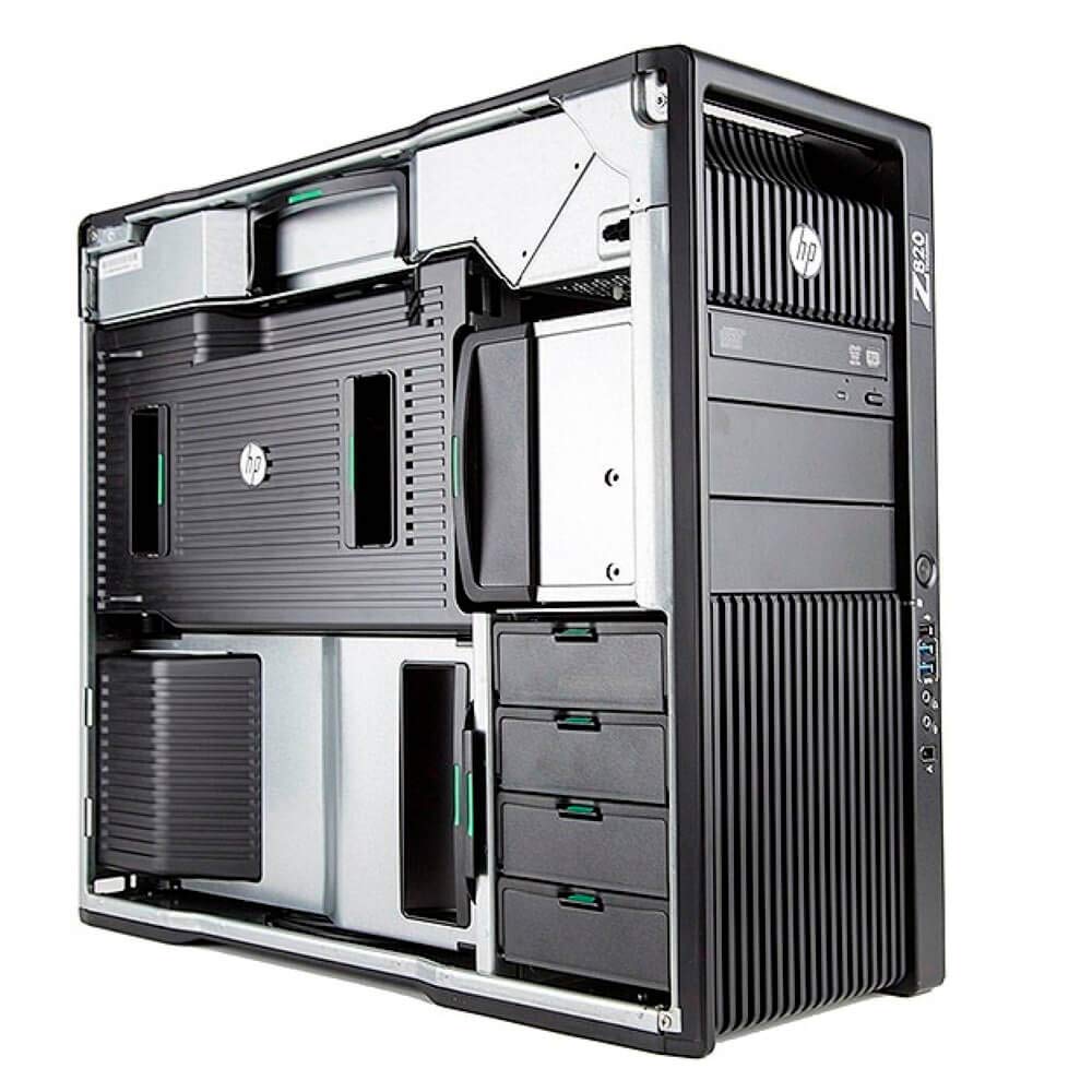 HP Z820 Workstation 2X E5-2690 Eight Core 2.9Ghz 128GB 500GB SSD K4000 Win 10 Pre-Install (Renewed)