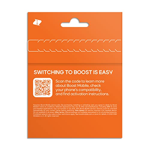 Boost Mobile Prepaid SIM Card | Unlimited Talk & Text | 3 Month 5 GB Data Plan for Unlocked Cell Phones | Pay As You Go I No Contracts