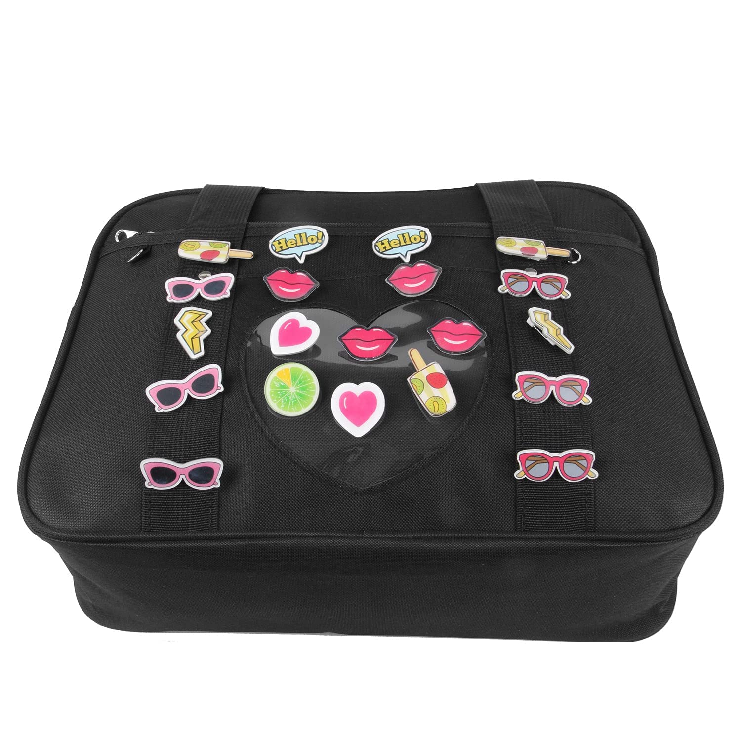 Lanpet Women’s Shoulder Bag Heart Shape Kawaii Purse JK Large Anime Purse for Lolita Comic Handbag