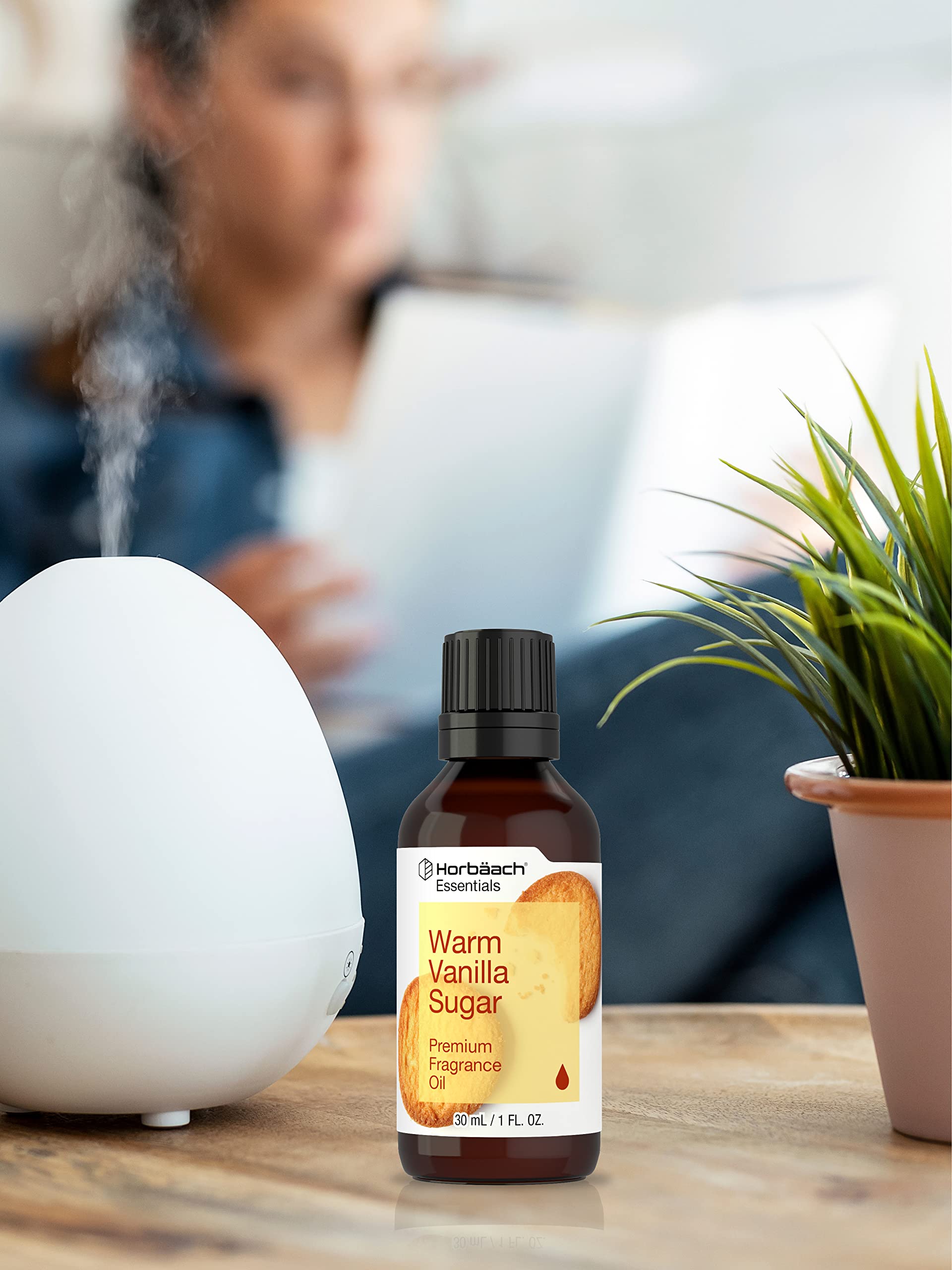 Horbäach Warm Vanilla Sugar Fragrance Oil | 1 Fl Oz (30 mL) | Premium Grade | for Diffusers, Candle and Soap Making, DIY Projects & More