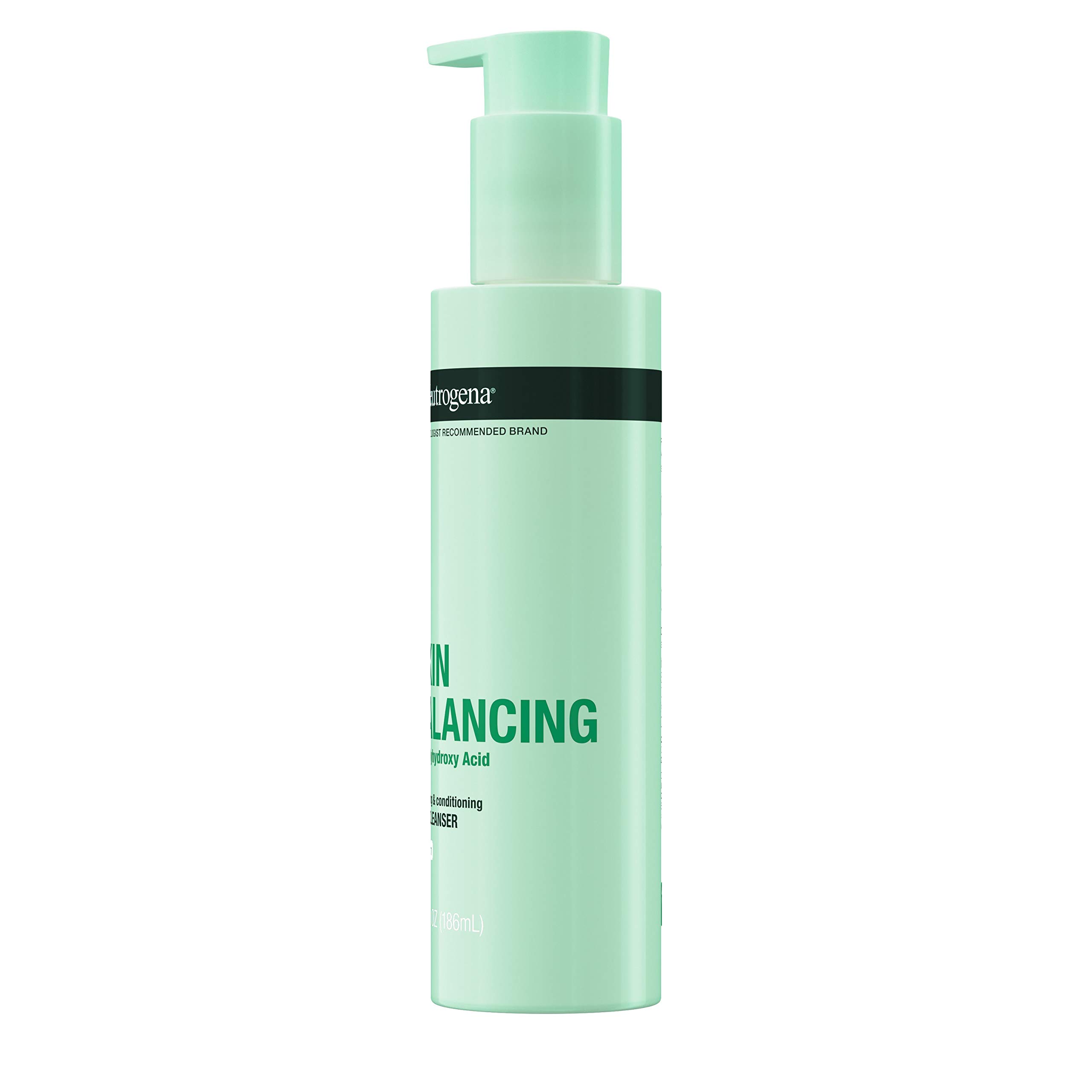 Neutrogena Skin Balancing Kaolin Clay Cleanser with 2% Polyhydroxy Acid (PHA), Mattifying & Conditioning Face Wash for Oily Skin, Paraben-Free, Soap-Free, Sulfate-Free, 6.3 fl oz