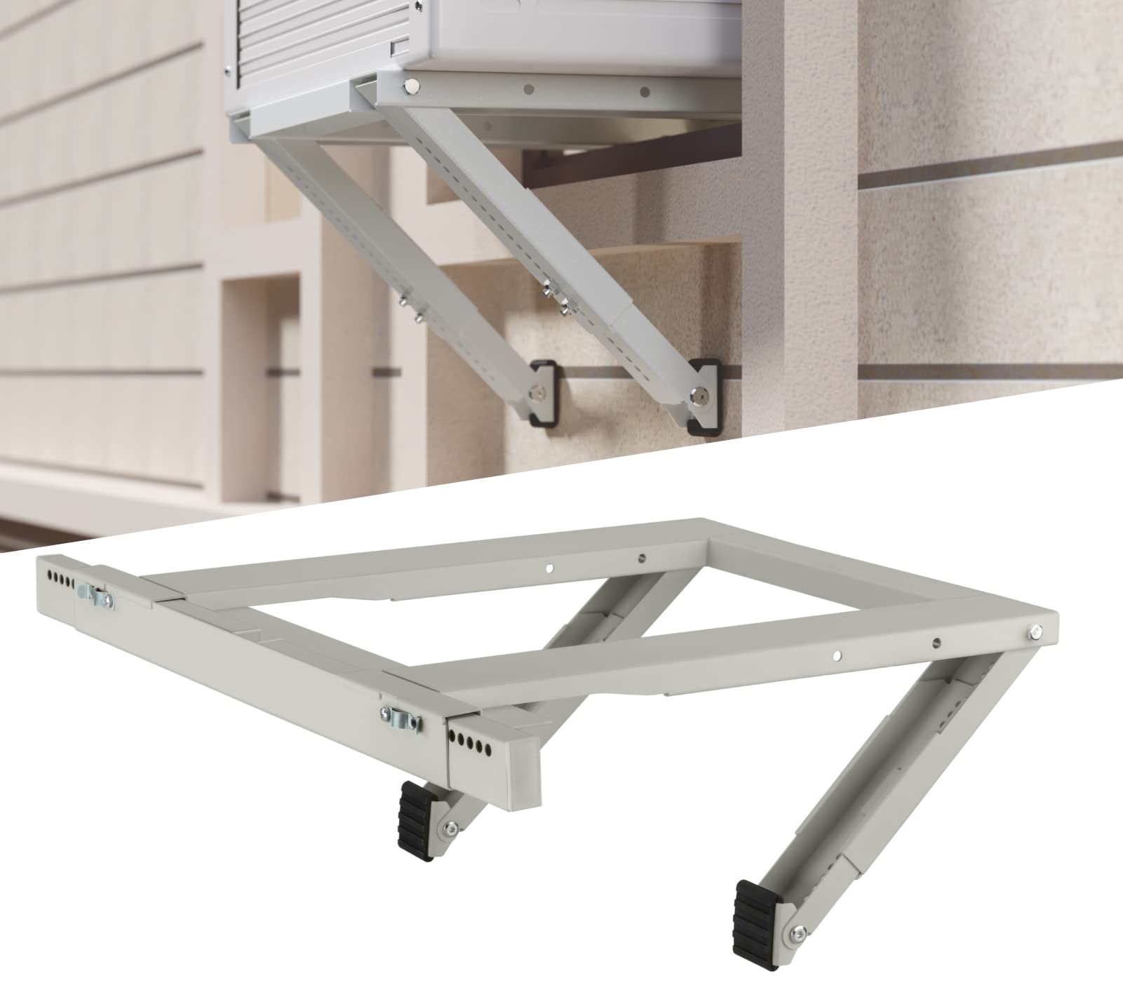 Air Conditioner Support Bracket No Drilling,Easy To Install,Window AC Bracket,Heavy Duty Steel Construction Holds Up To 220 lbs - Fits Most Double or Single Hung Windows