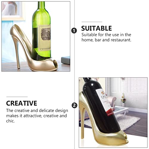 Cabilock Home Decor Champagne Bottle Display Rack 2 Pack High Heel Single Heel Wine Bottle Holder Single Wine Display Stand Champagne Heel Holder Wine Holder: Heel Single Wine Heel Holder Wine Fridge