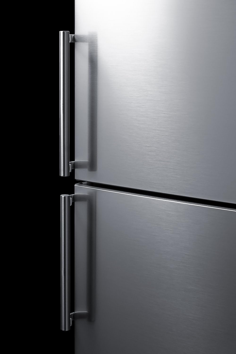 Summit Appliance FFBF235PL 24" Wide Bottom Freezer Refrigerator, Energy Star, LED Lighting, Stainless Steel (RHD)